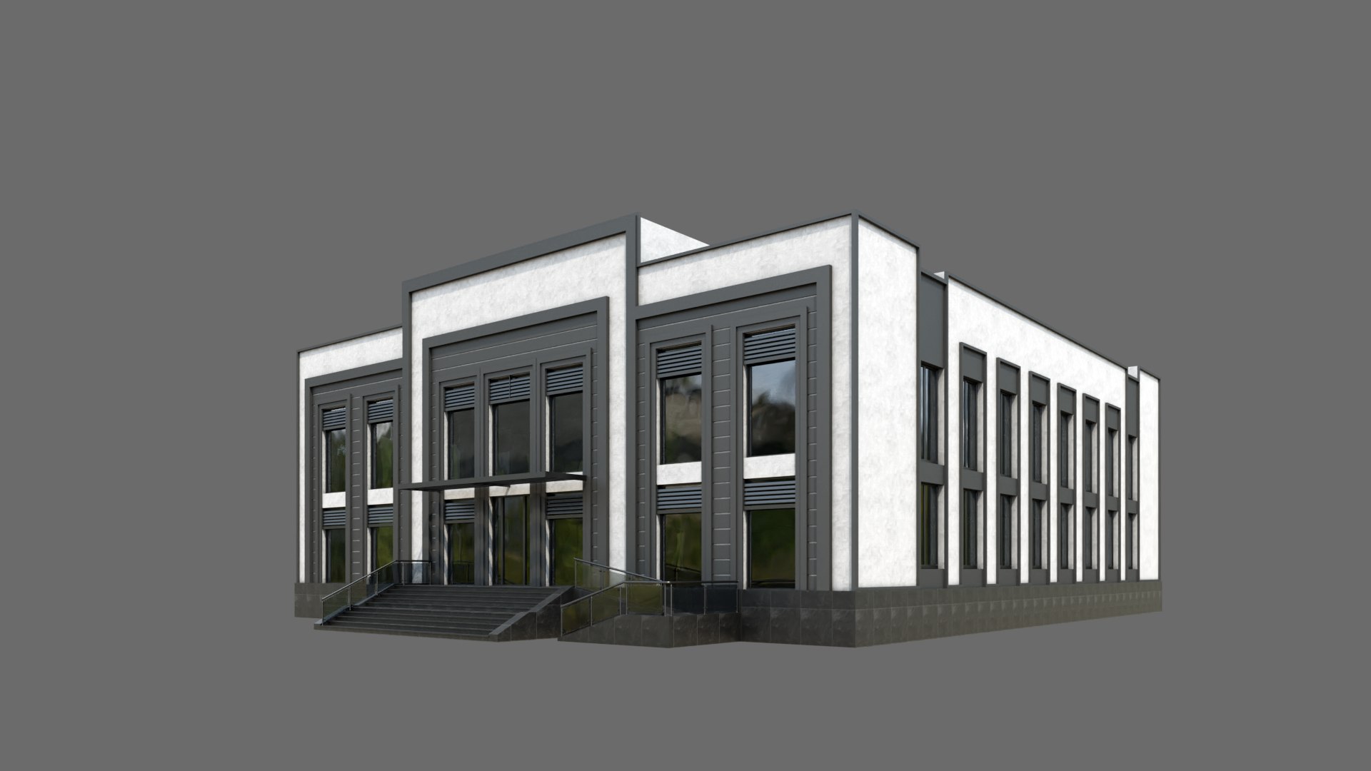 3D Office Building Model - TurboSquid 2029019