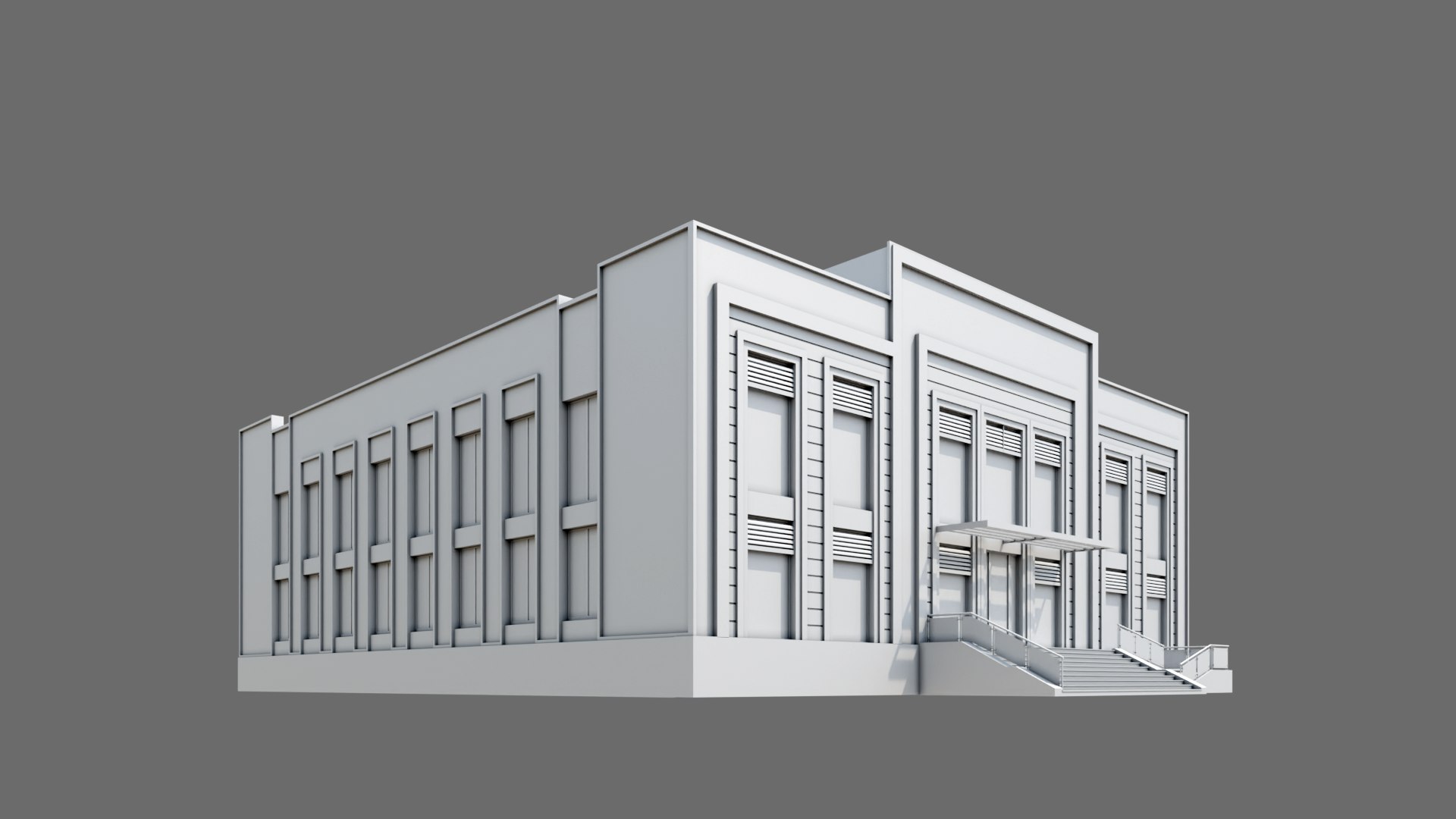 3D Office Building Model - TurboSquid 2029019