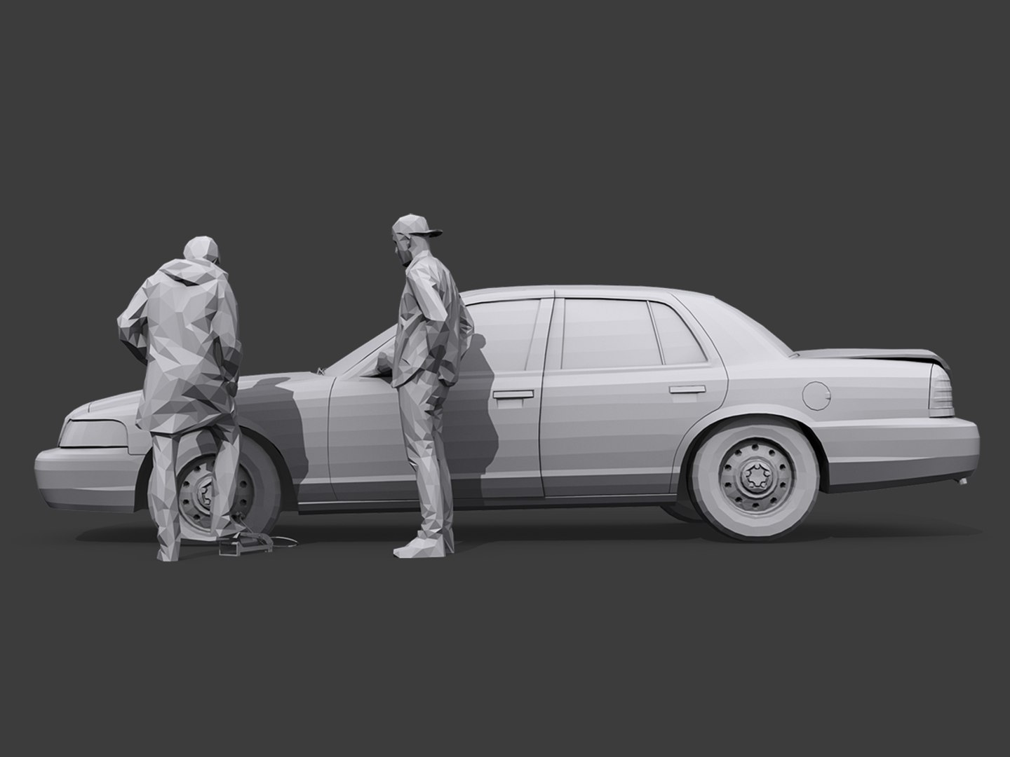 3D Road Accident - TurboSquid 1405526