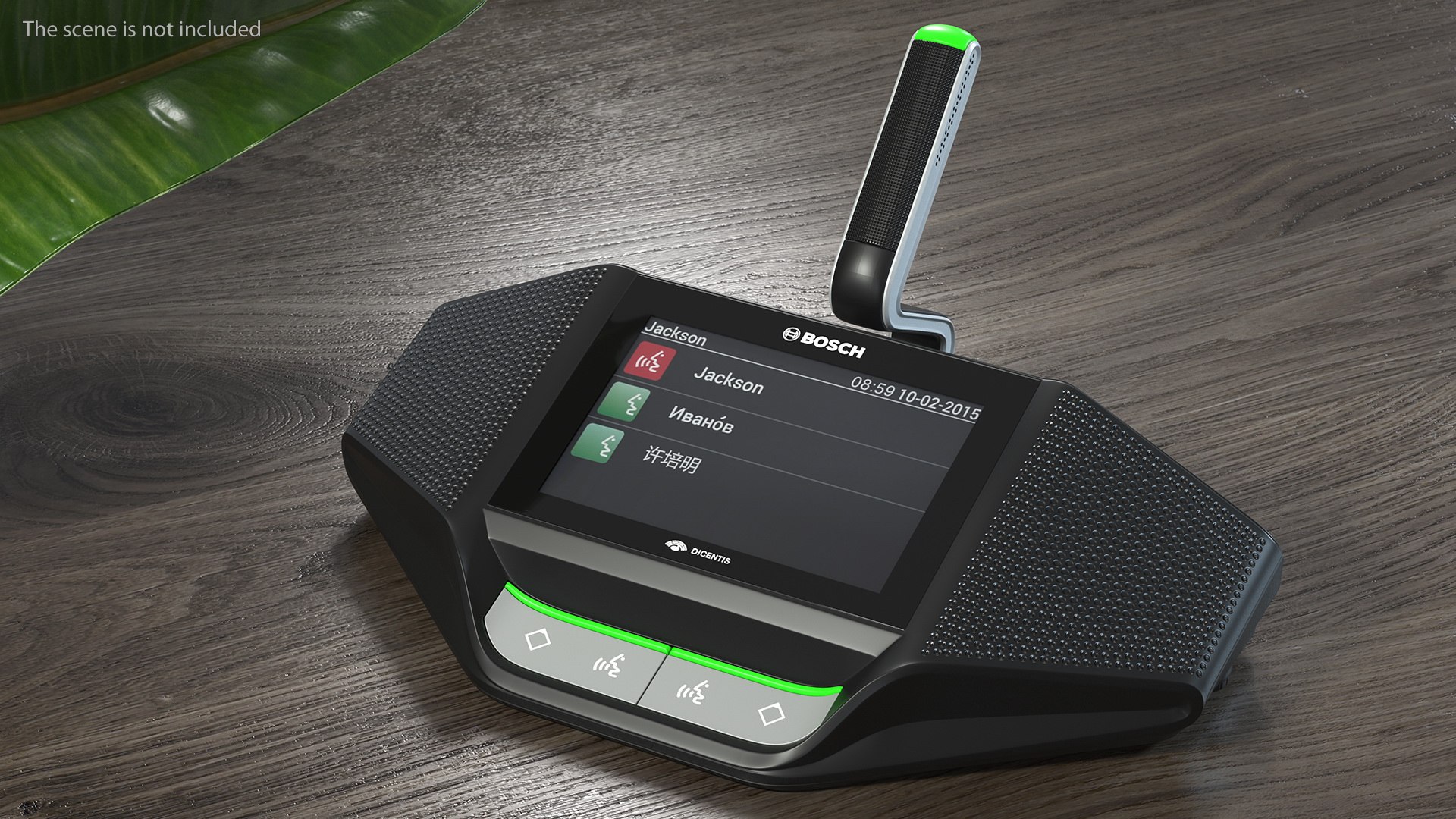 3D Bosch Dicentis Wireless Discussion Device With Touchscreen ...