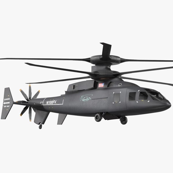 Helikopter SB-1 Defiant uzbrojony dla kina 4D Model 3D - TurboSquid 2056833