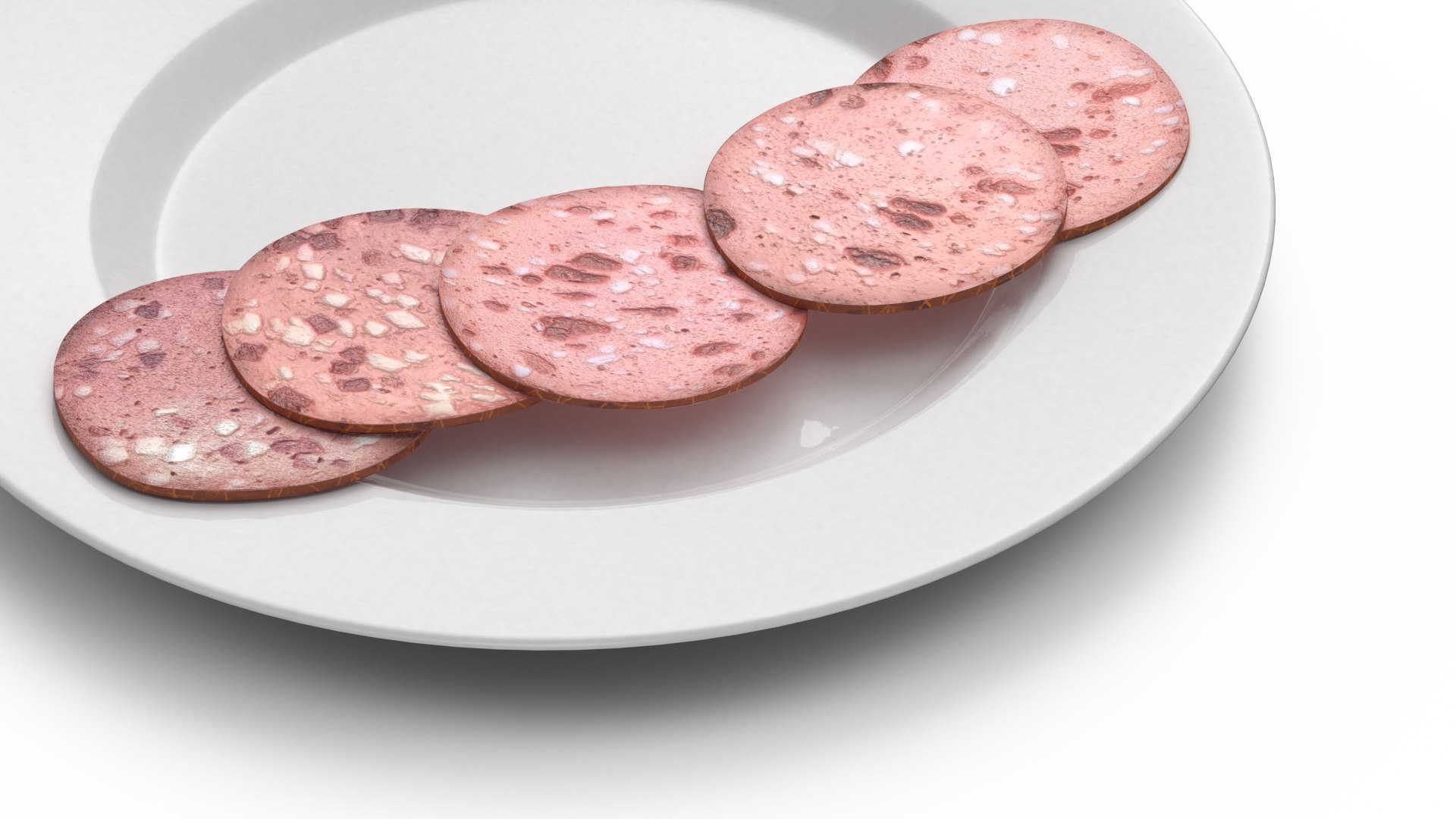 Veal Sausage On Plate 3D Model - TurboSquid 2194295