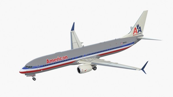 modelo 3d Boeing 737-900 de American Airlines con cabina y puertas ...