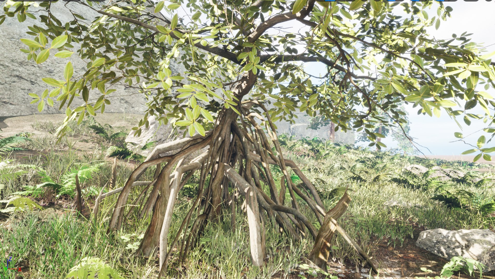 3D Model Game-Ready Mangrove Tree Low-Poly - TurboSquid 2022083