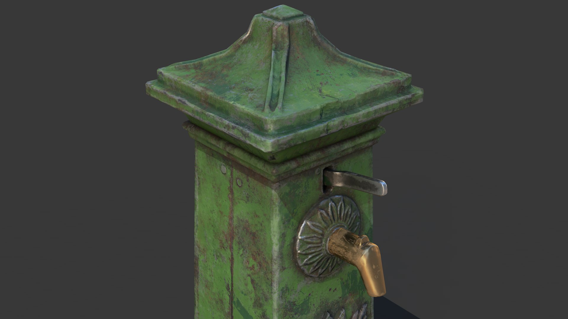 3D street water stand - TurboSquid 1478807