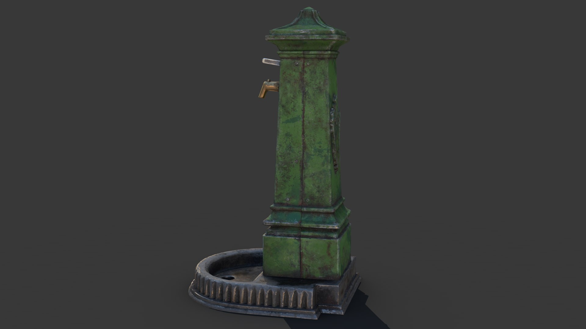 3D street water stand - TurboSquid 1478807
