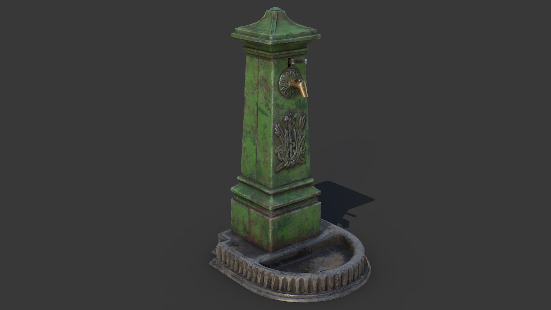 3D street water stand - TurboSquid 1478807