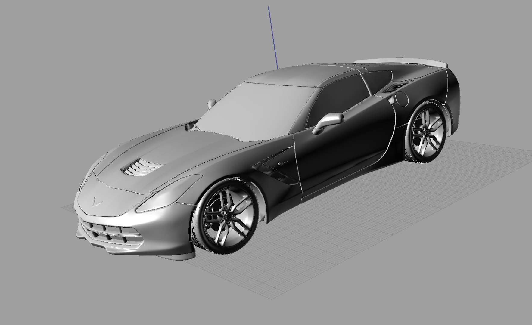3d Model Chevrolet Corvette C7 Stingray