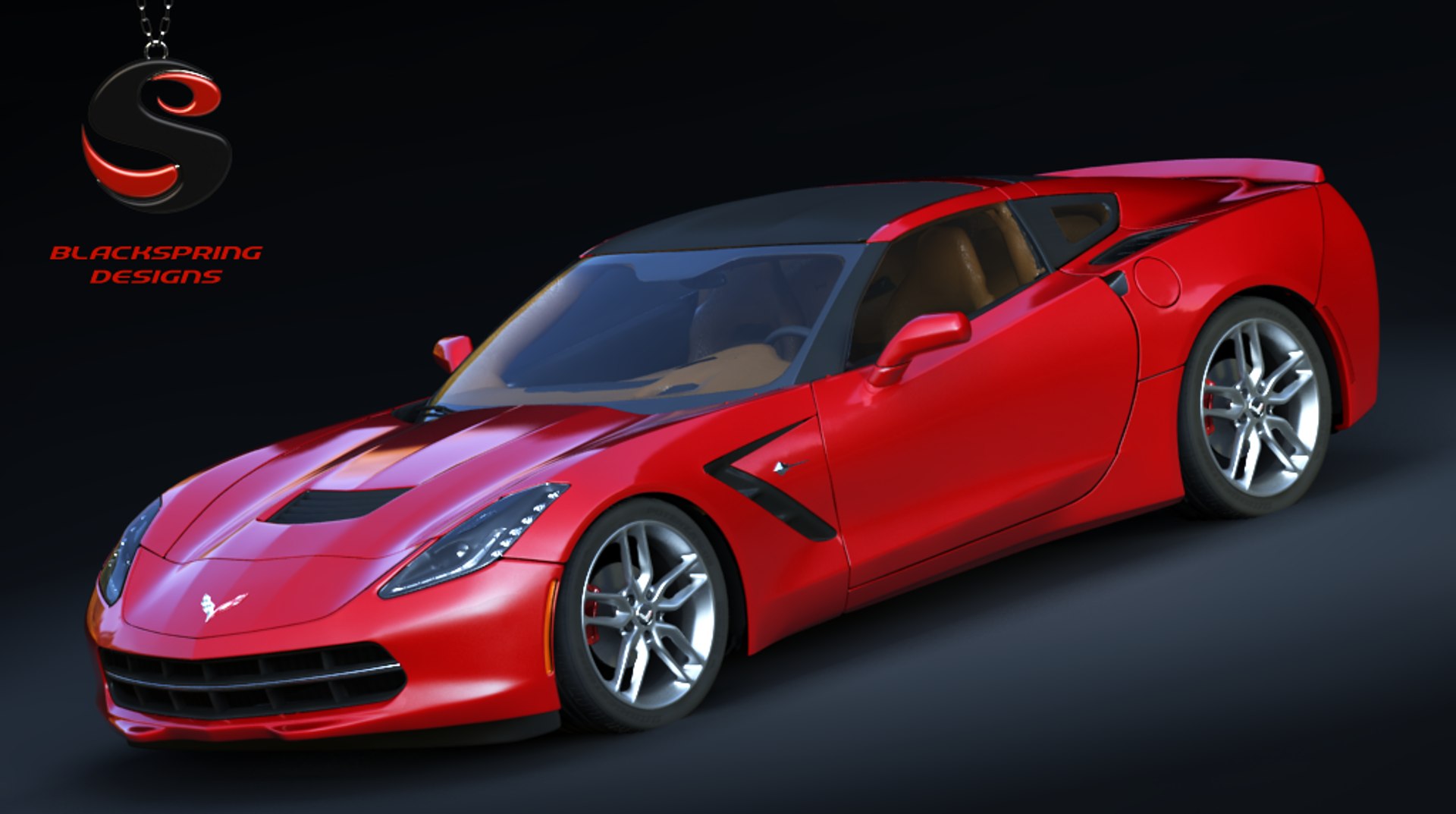 3d Model Chevrolet Corvette C7 Stingray
