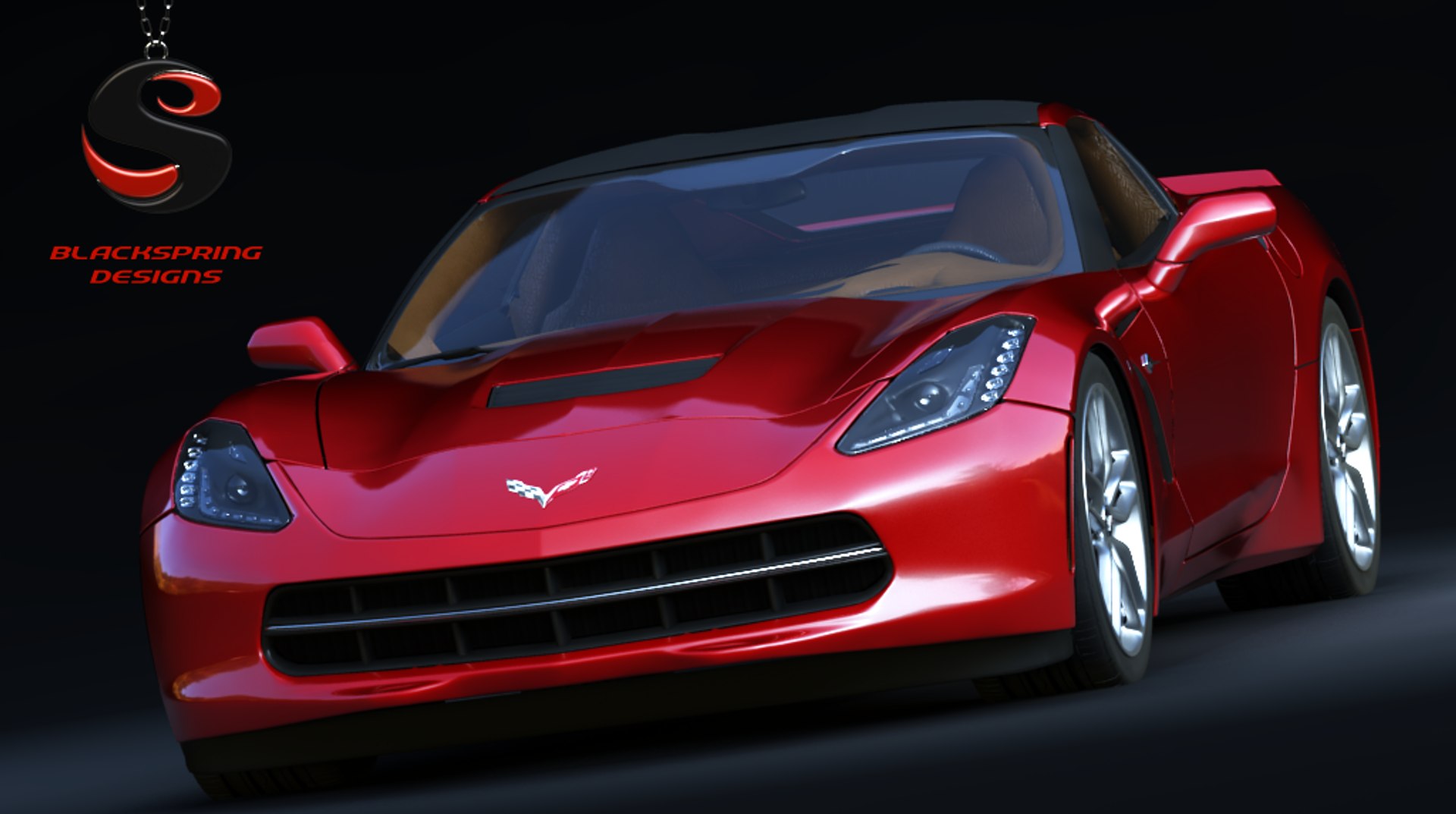 3d Model Chevrolet Corvette C7 Stingray