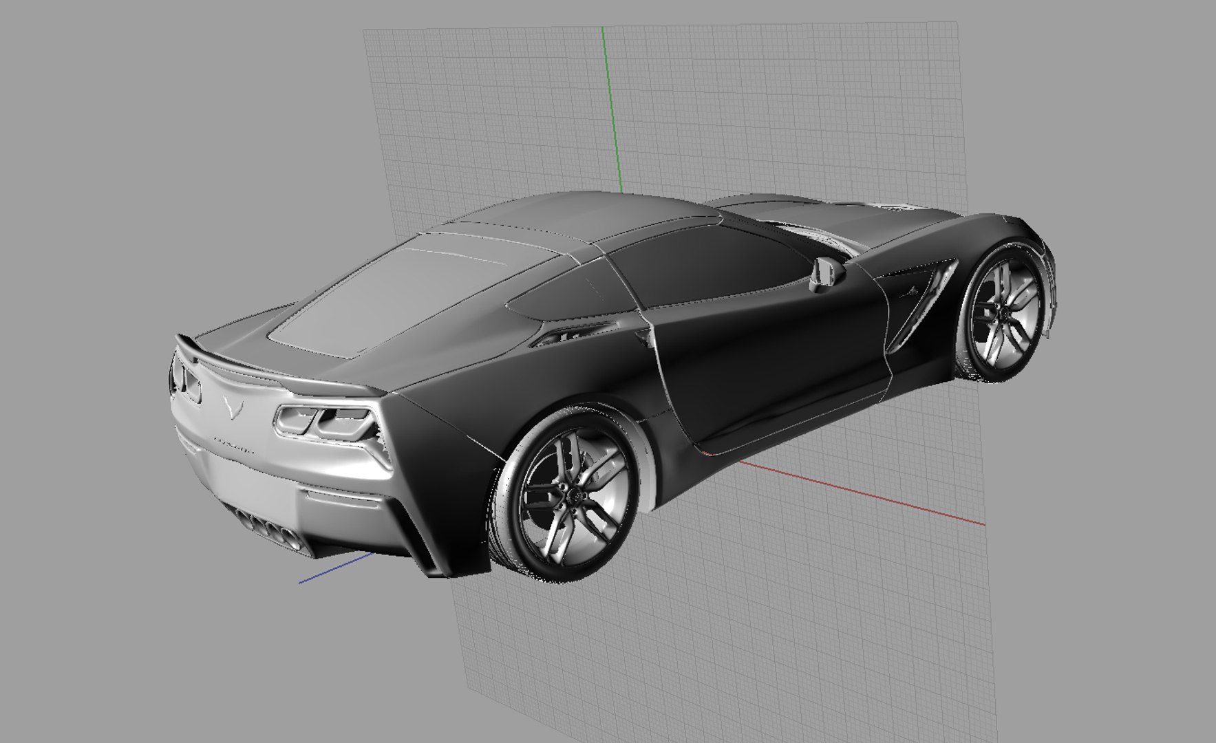 3d Model Chevrolet Corvette C7 Stingray