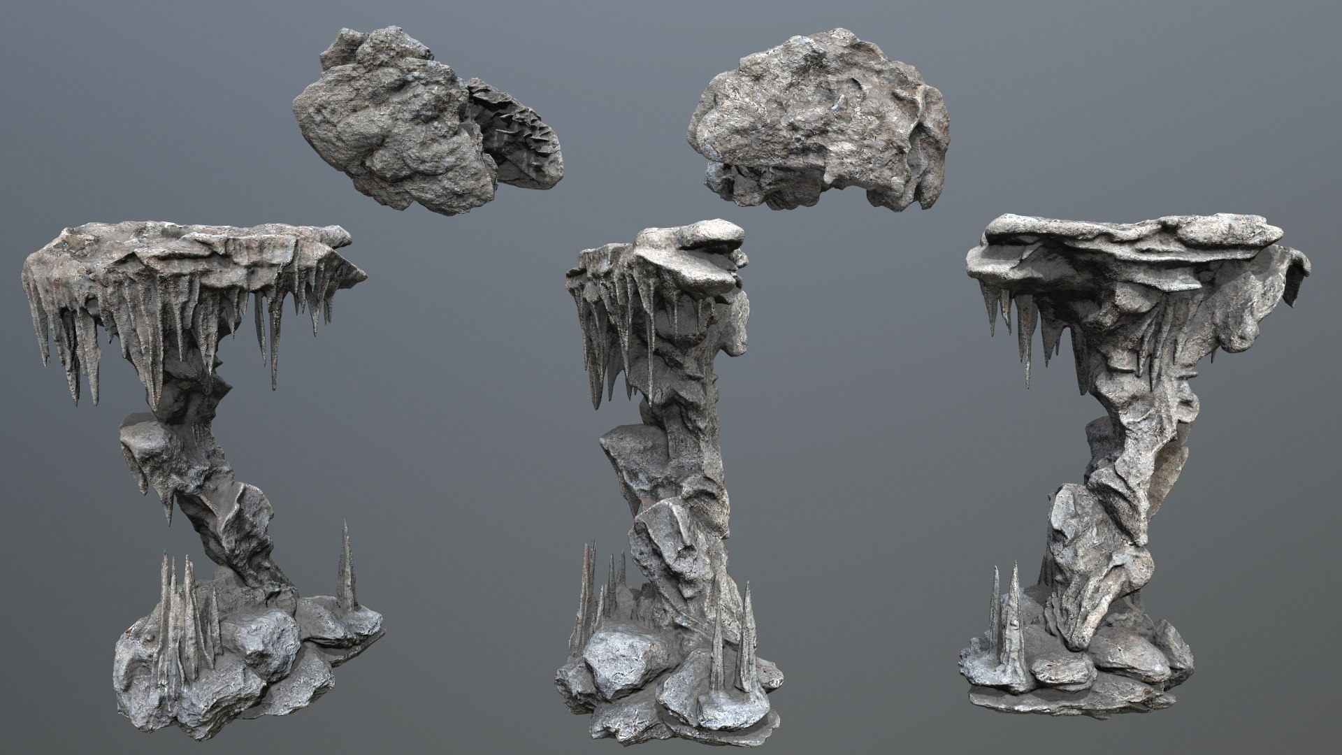 3D Cave Rocks Model - TurboSquid 2389053