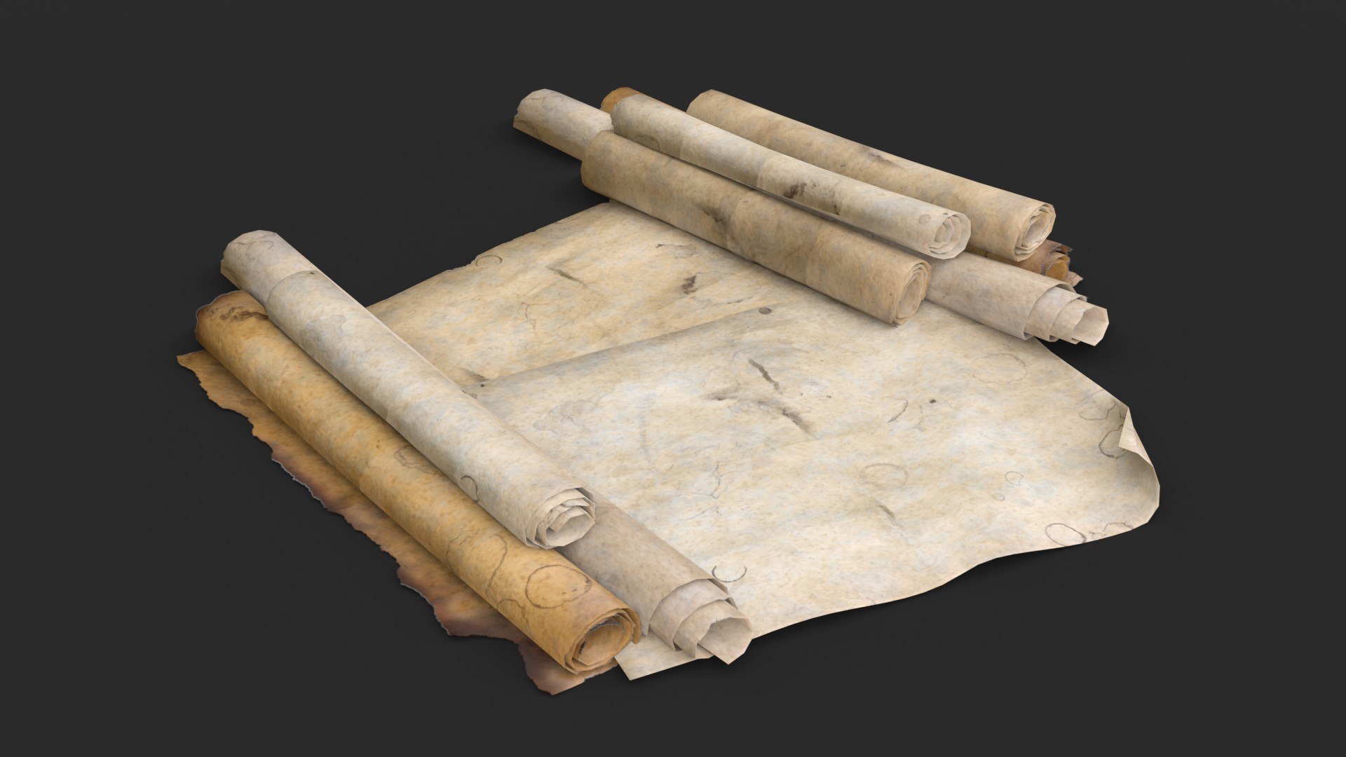 Old Parchment 3D - TurboSquid 1676268