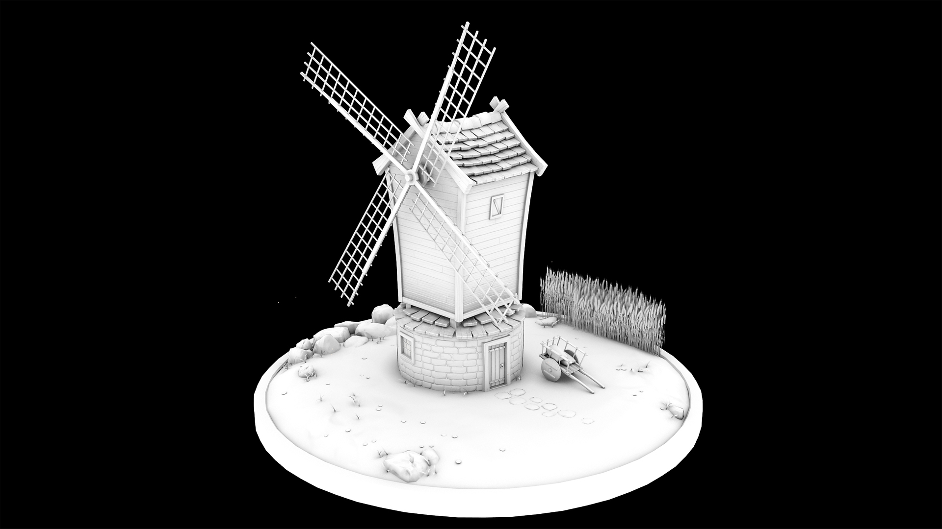 3D model stylized windmill - TurboSquid 1435020