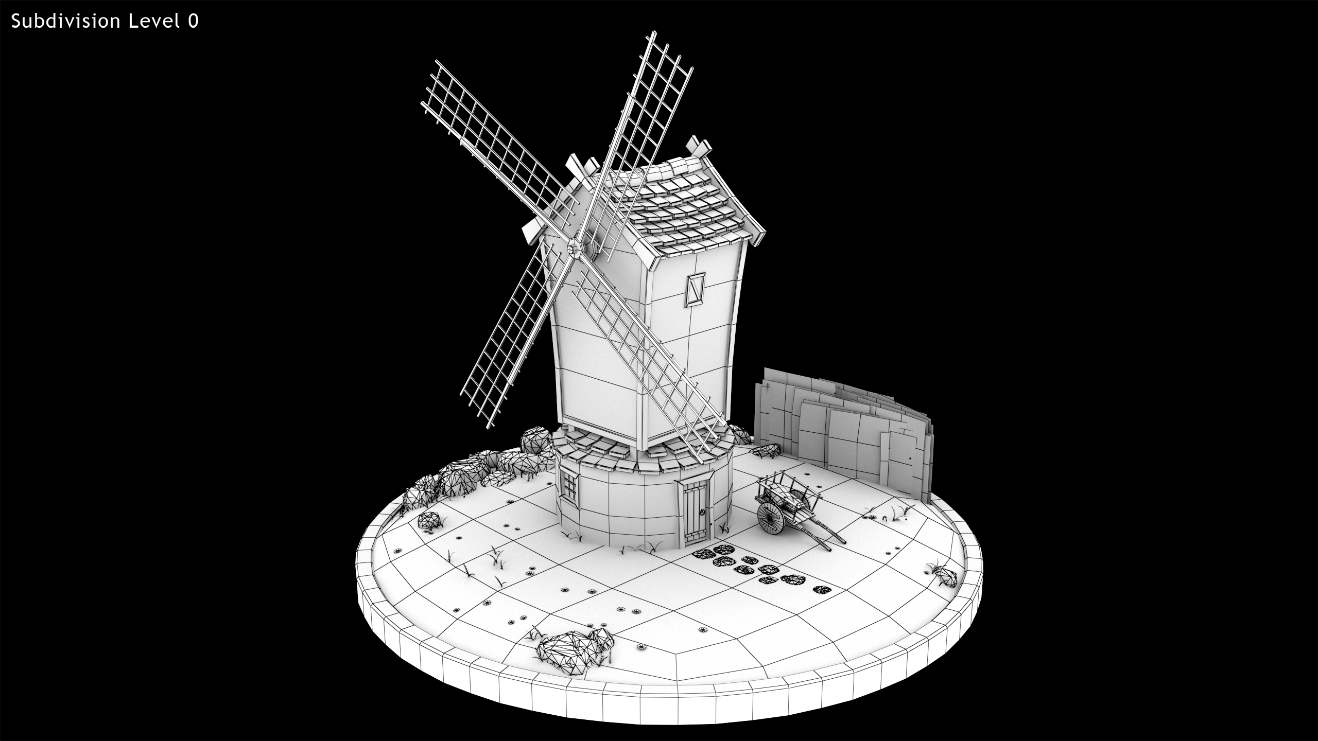 3D model stylized windmill - TurboSquid 1435020