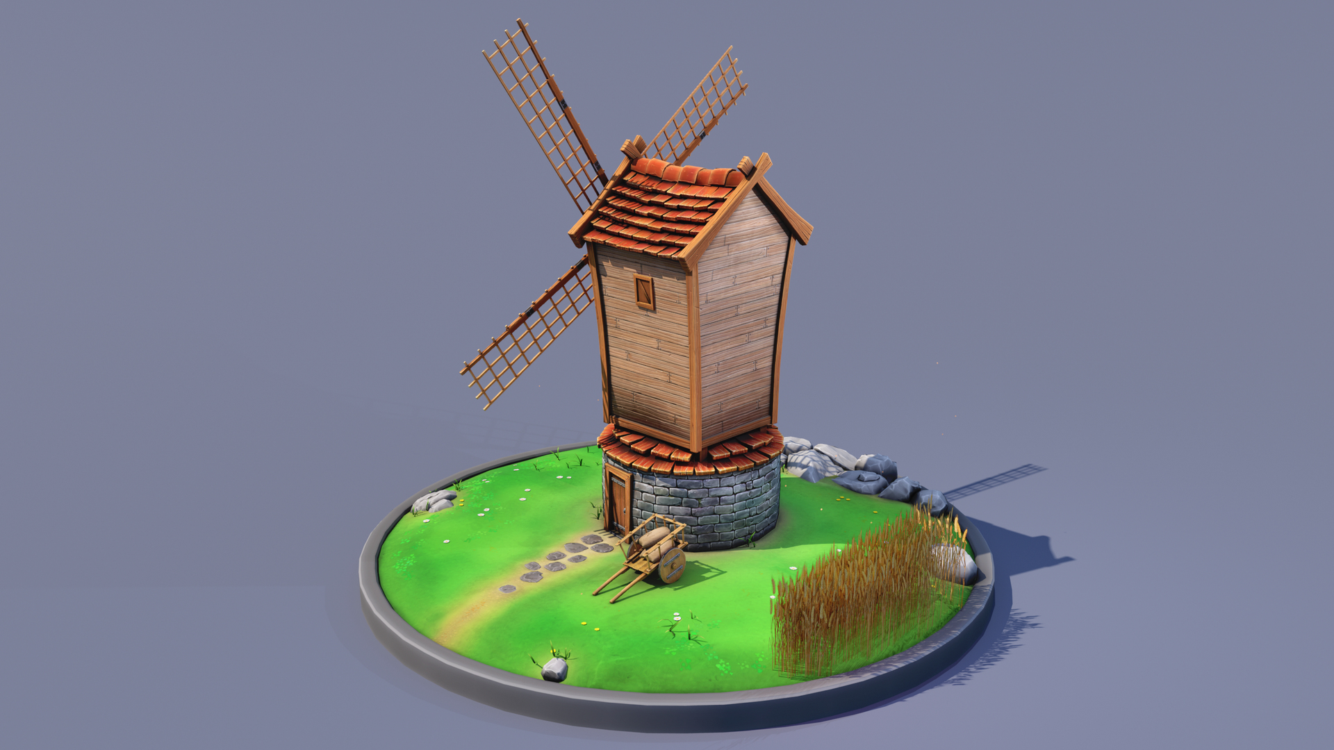 3D model stylized windmill - TurboSquid 1435020