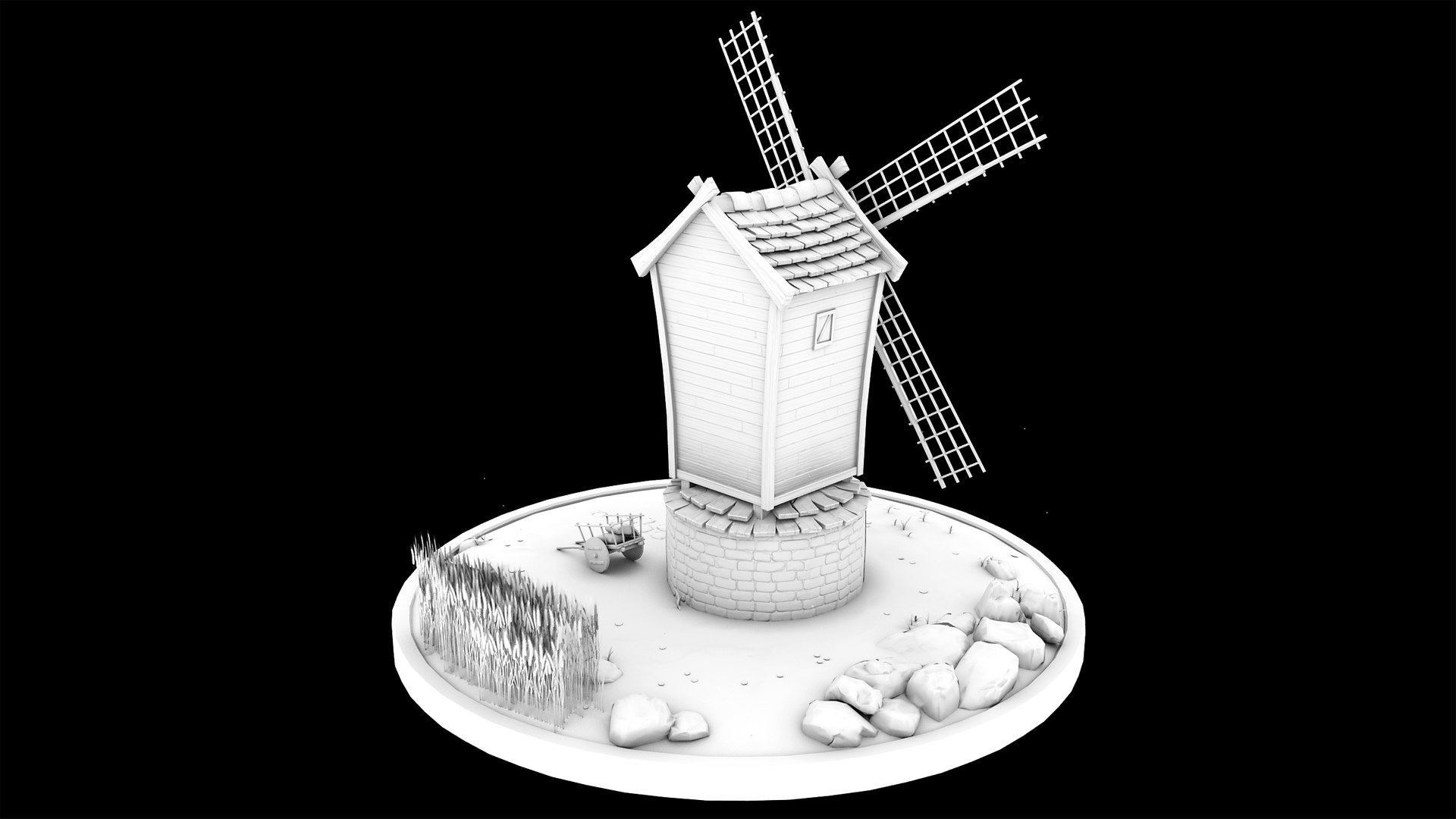3D model stylized windmill - TurboSquid 1435020