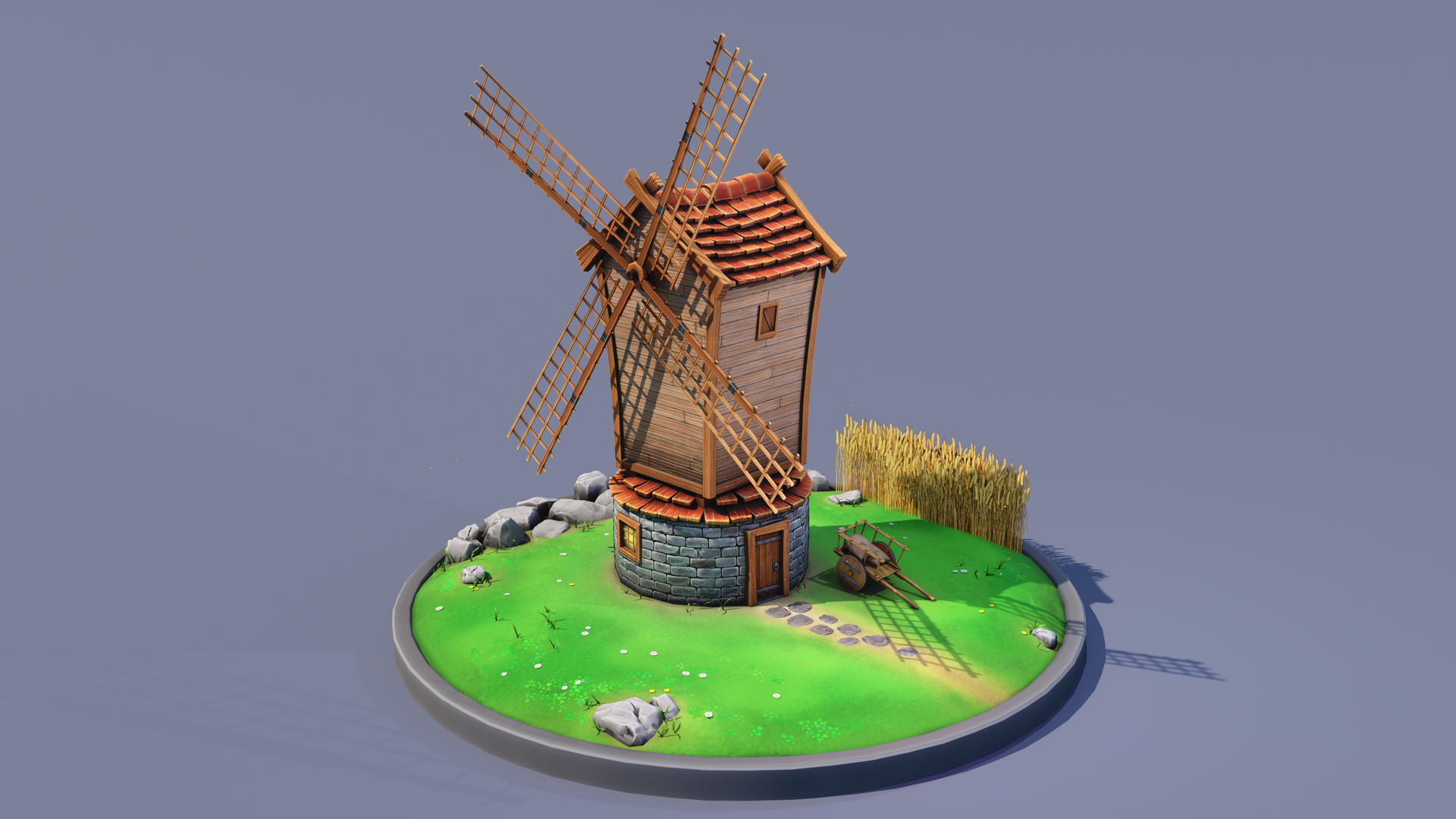 3D model stylized windmill - TurboSquid 1435020