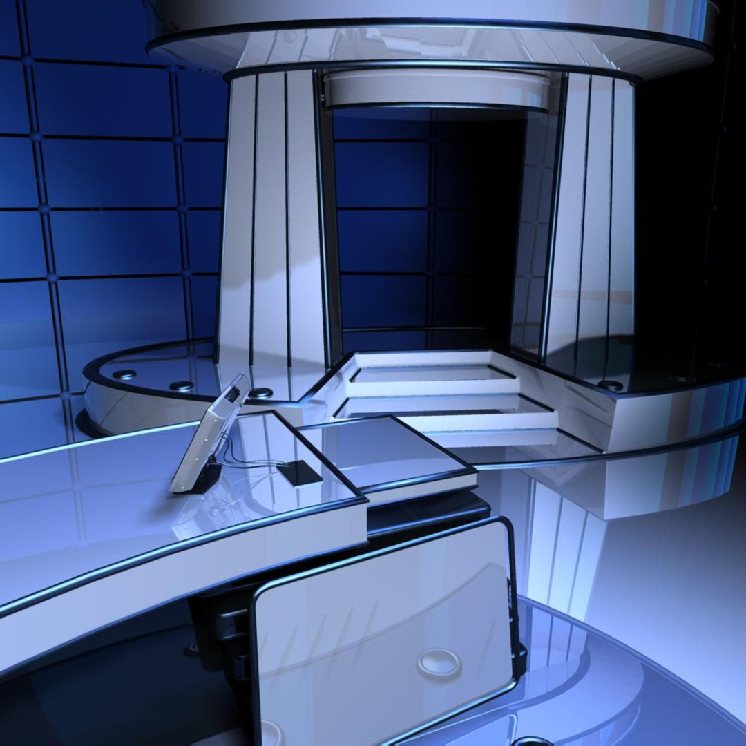 3d Broadcast Virtual Tv Studio Model