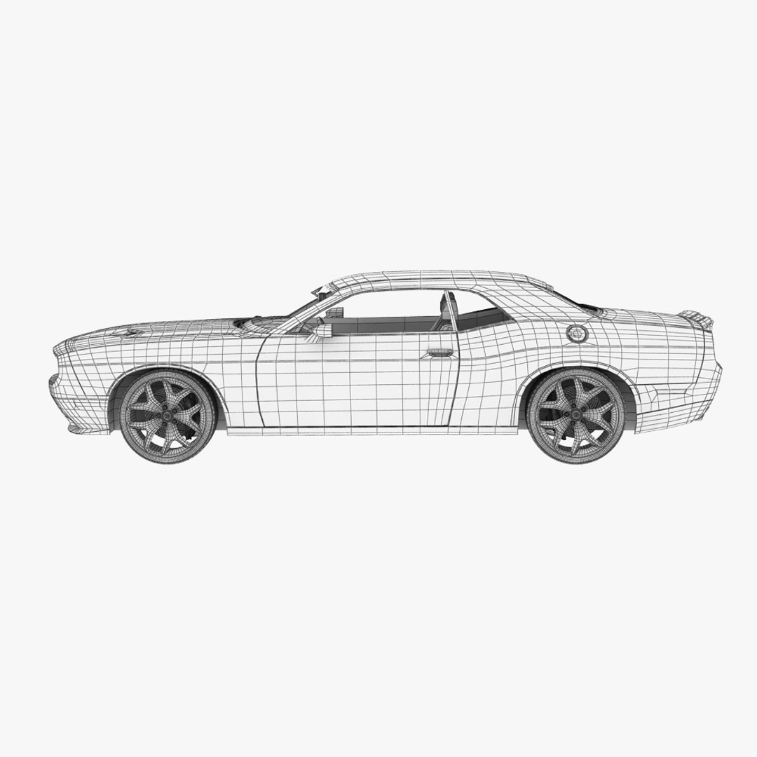 dodge challenger 2015 3d model