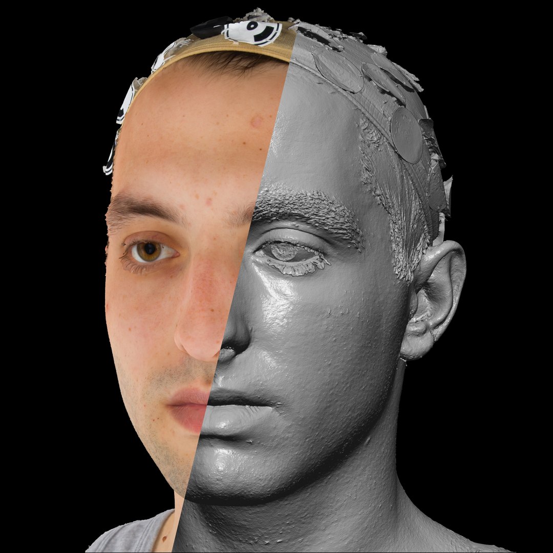European Male 20s Head Scan 001 3D Model - TurboSquid 2044721