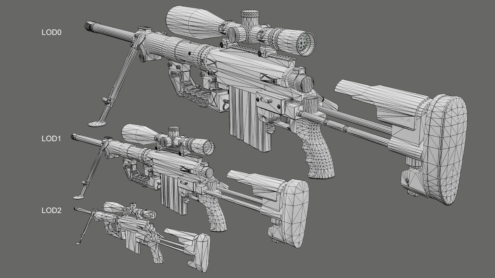 3D sniper rifle model - TurboSquid 1292263