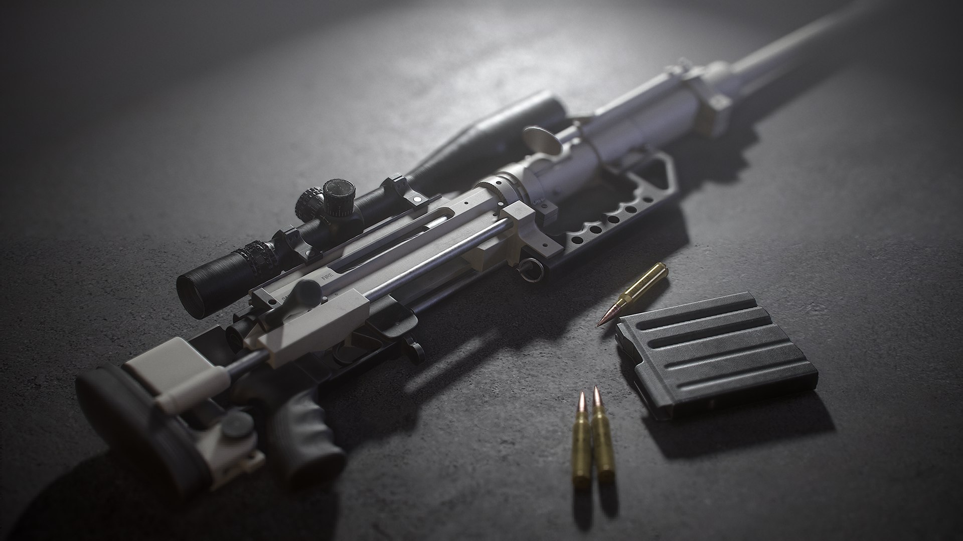 3D Sniper Rifle Model - TurboSquid 1292263