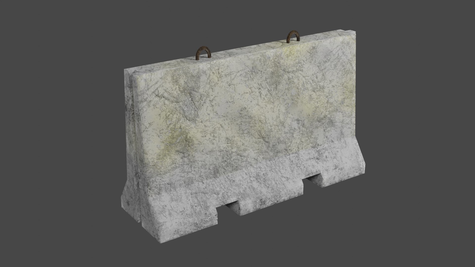 Free 3D Cracked Concrete Barricade - TurboSquid 2002582