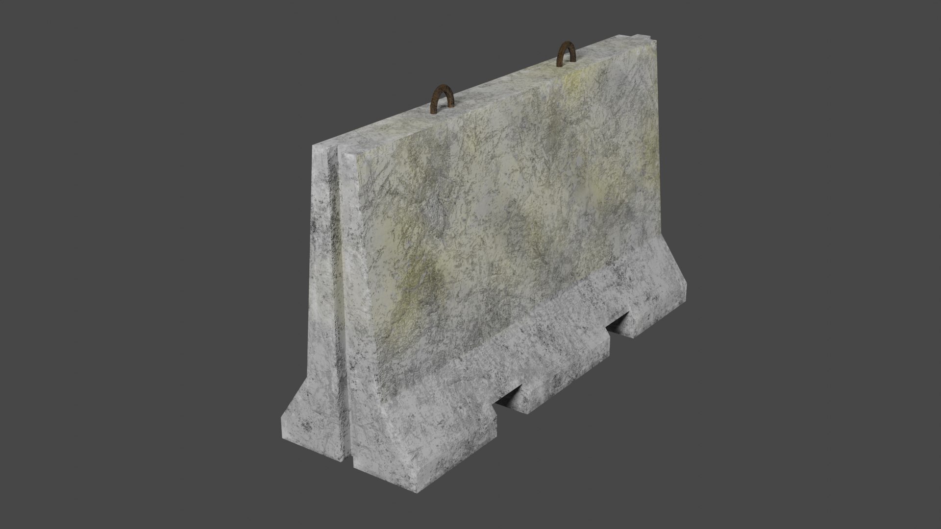 Free 3D Cracked Concrete Barricade - TurboSquid 2002582