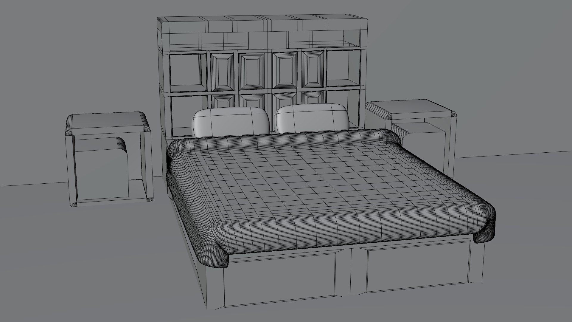 3D Bed For Bedroom - TurboSquid 2148265