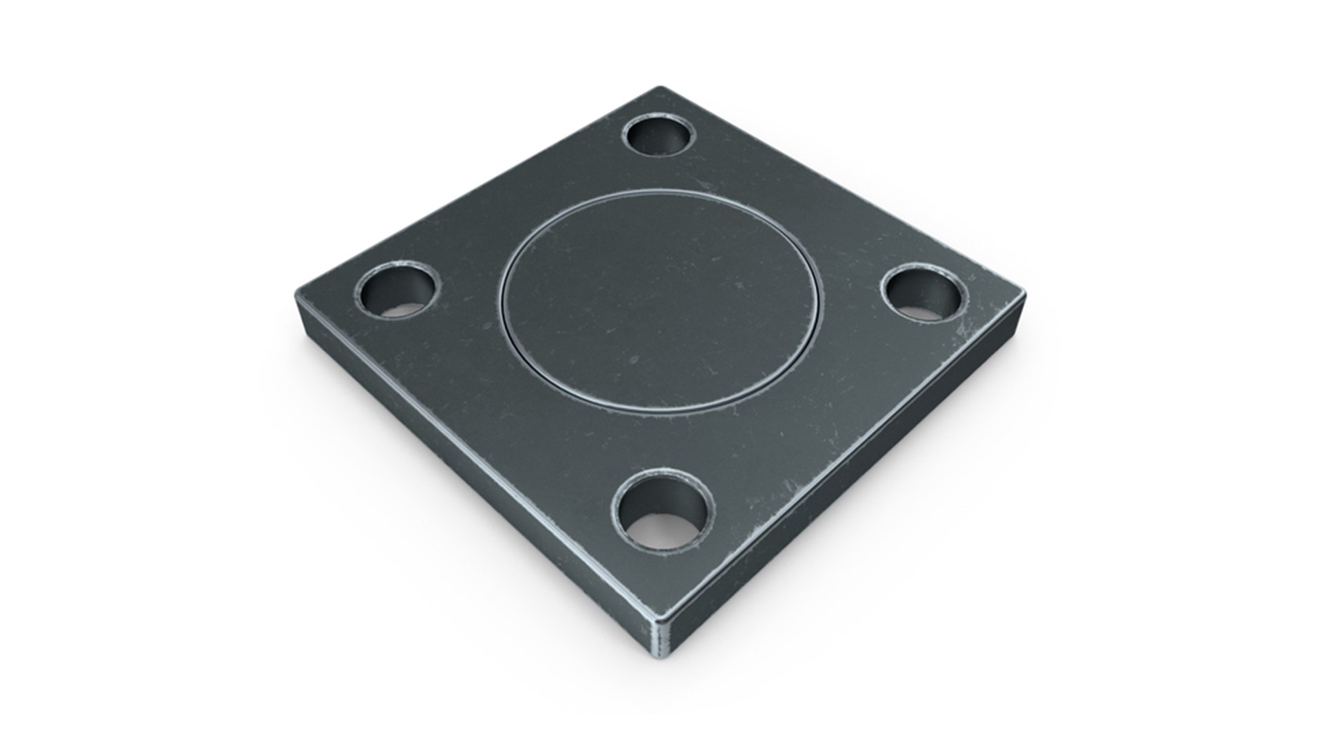 Square Flange Steel Medieval PBR Model - TurboSquid 2299841
