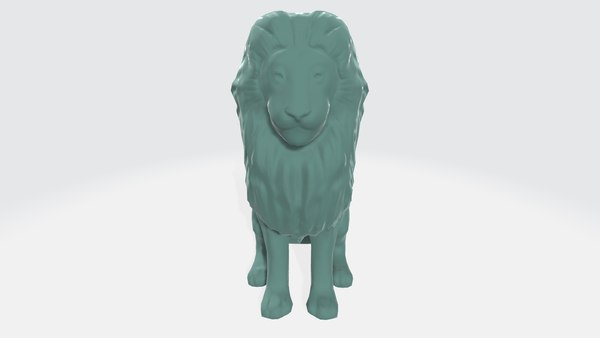 Lion Statue - Low Poly Modelo 3D - TurboSquid 1973396