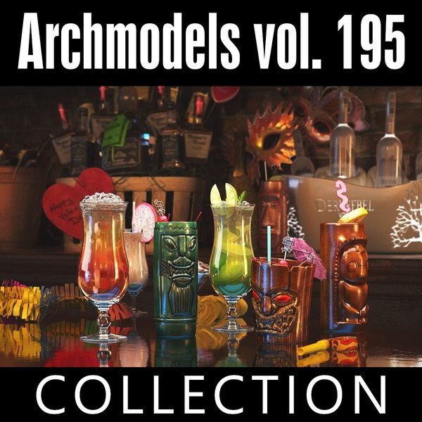 3d interior pub model