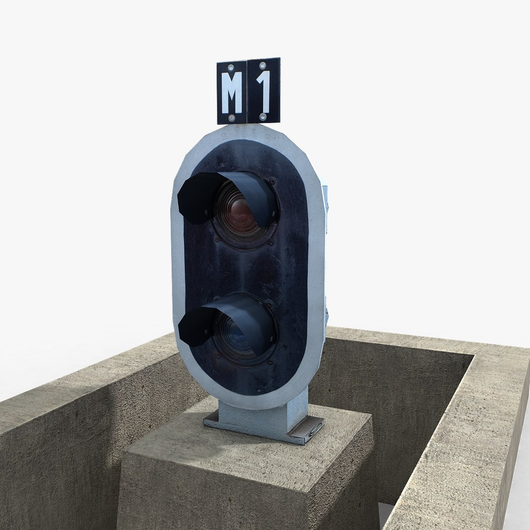 3d Railway Dwarf Traffic Light