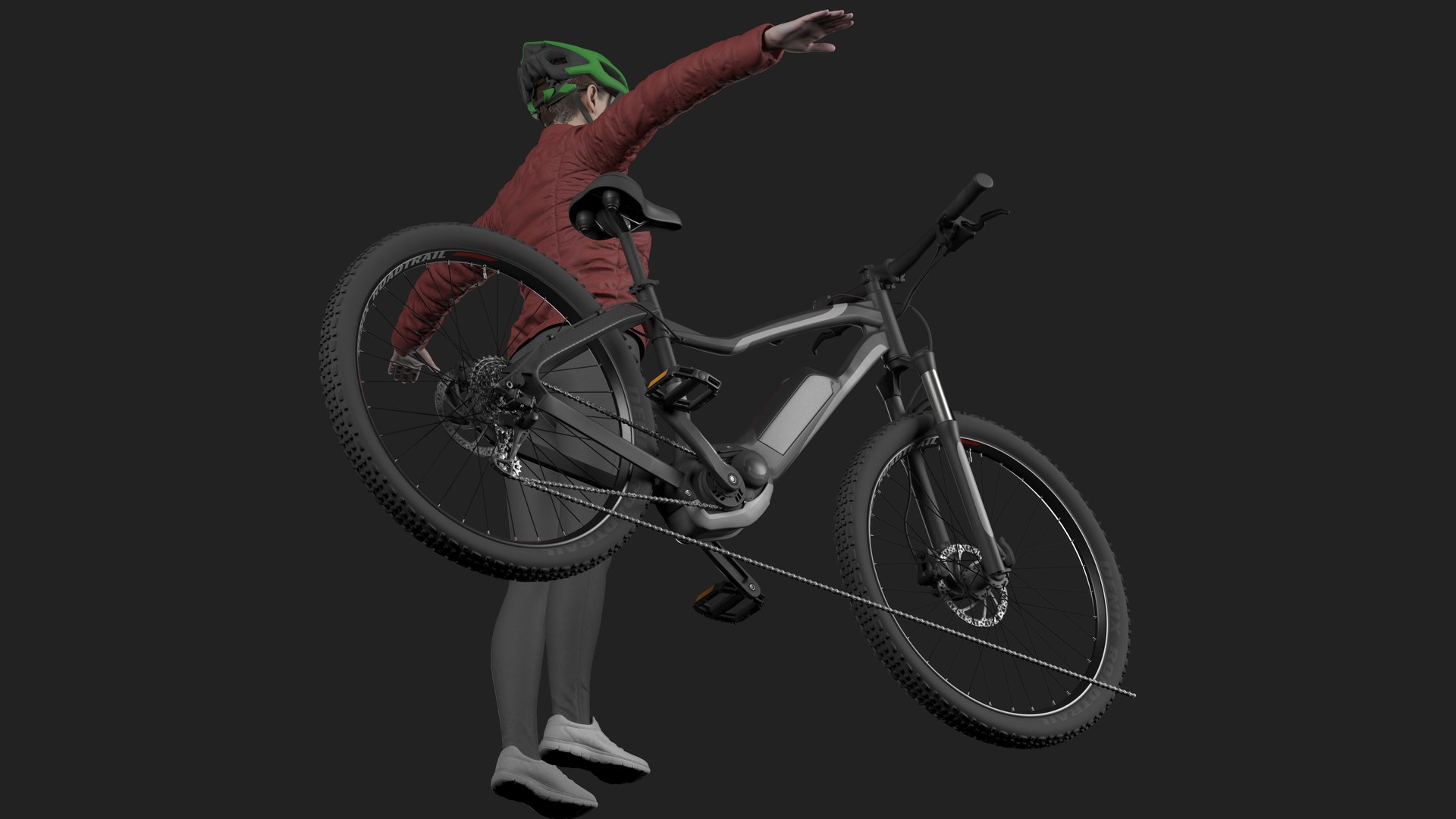 3D Woman Bike Rider Model - TurboSquid 2336013