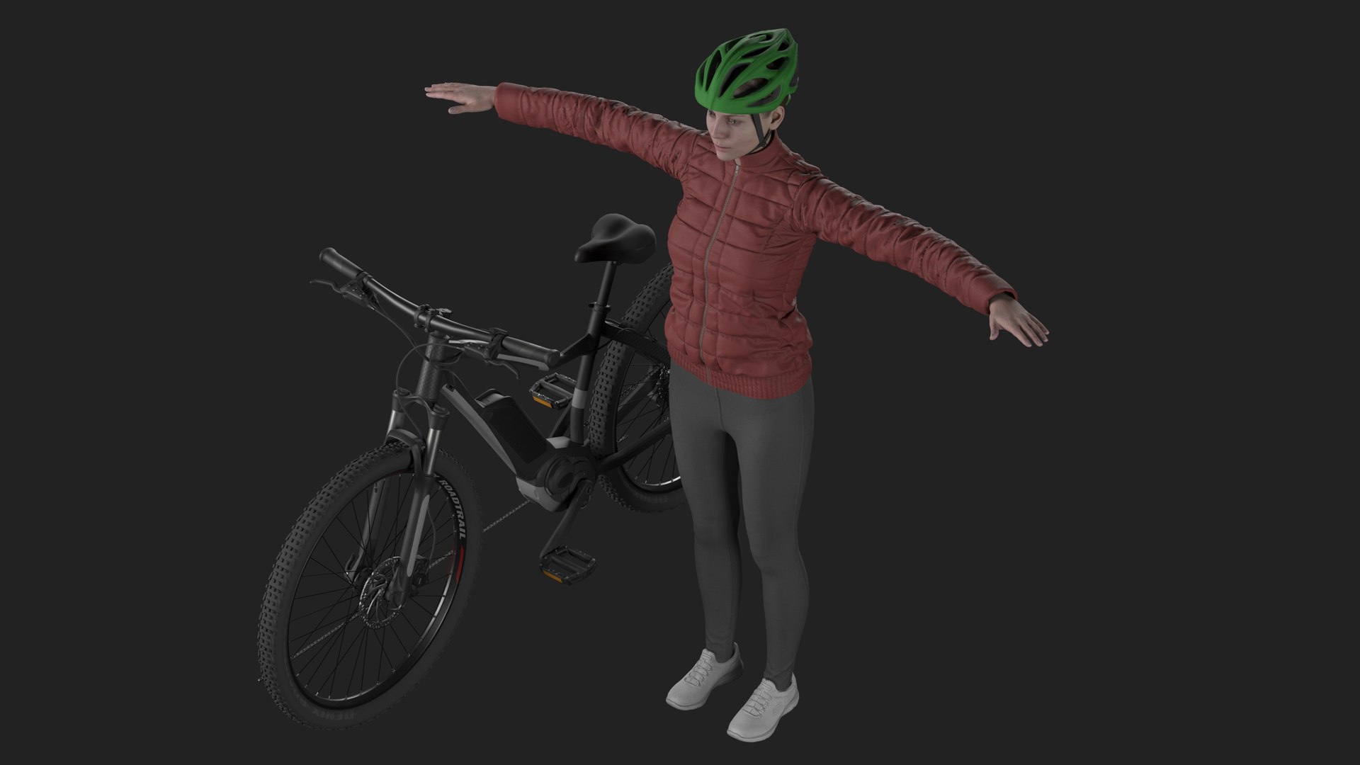3D Woman Bike Rider Model - TurboSquid 2336013