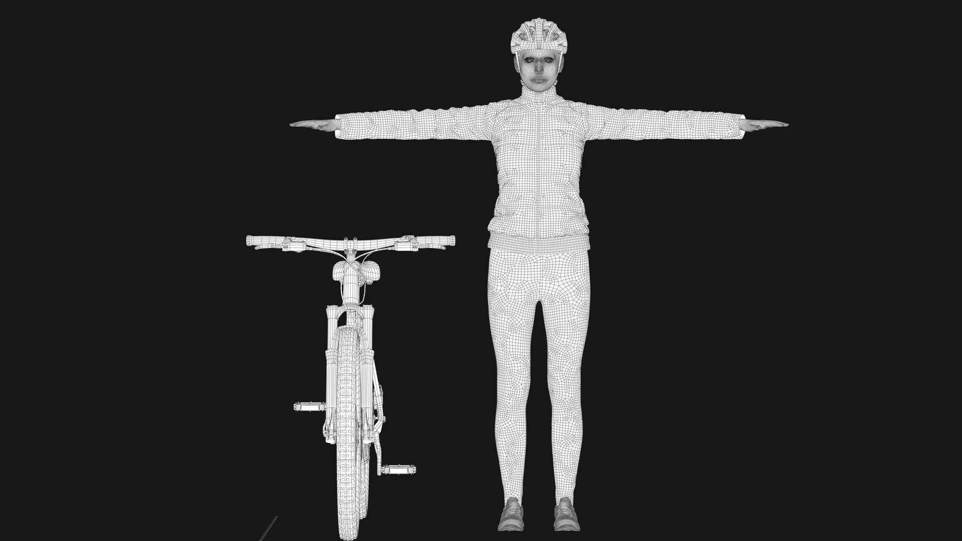 3D Woman Bike Rider Model - TurboSquid 2336013