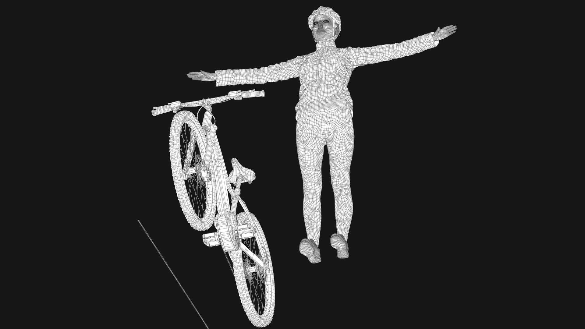 3D Woman Bike Rider Model - TurboSquid 2336013