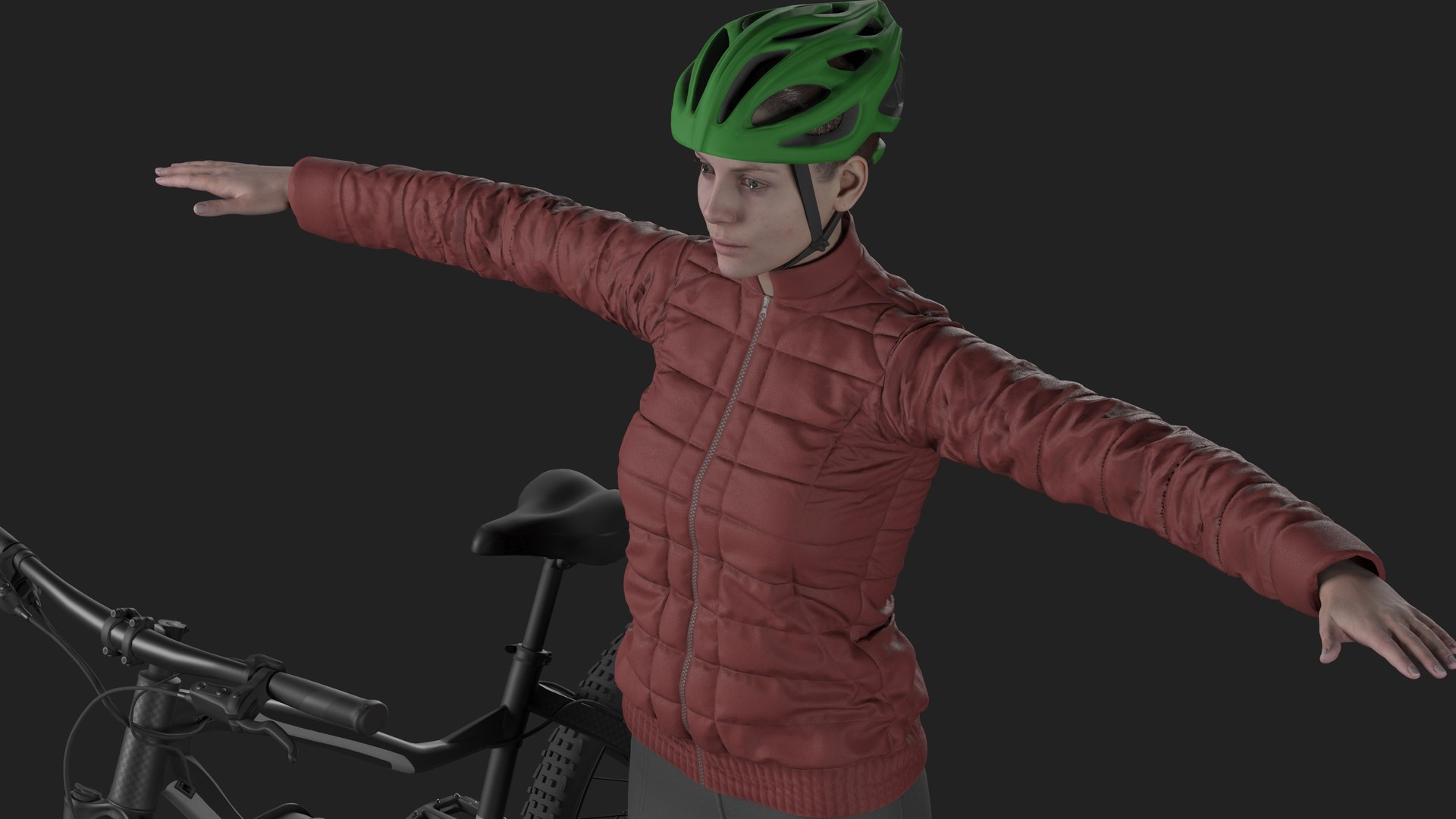 3D Woman Bike Rider Model - TurboSquid 2336013