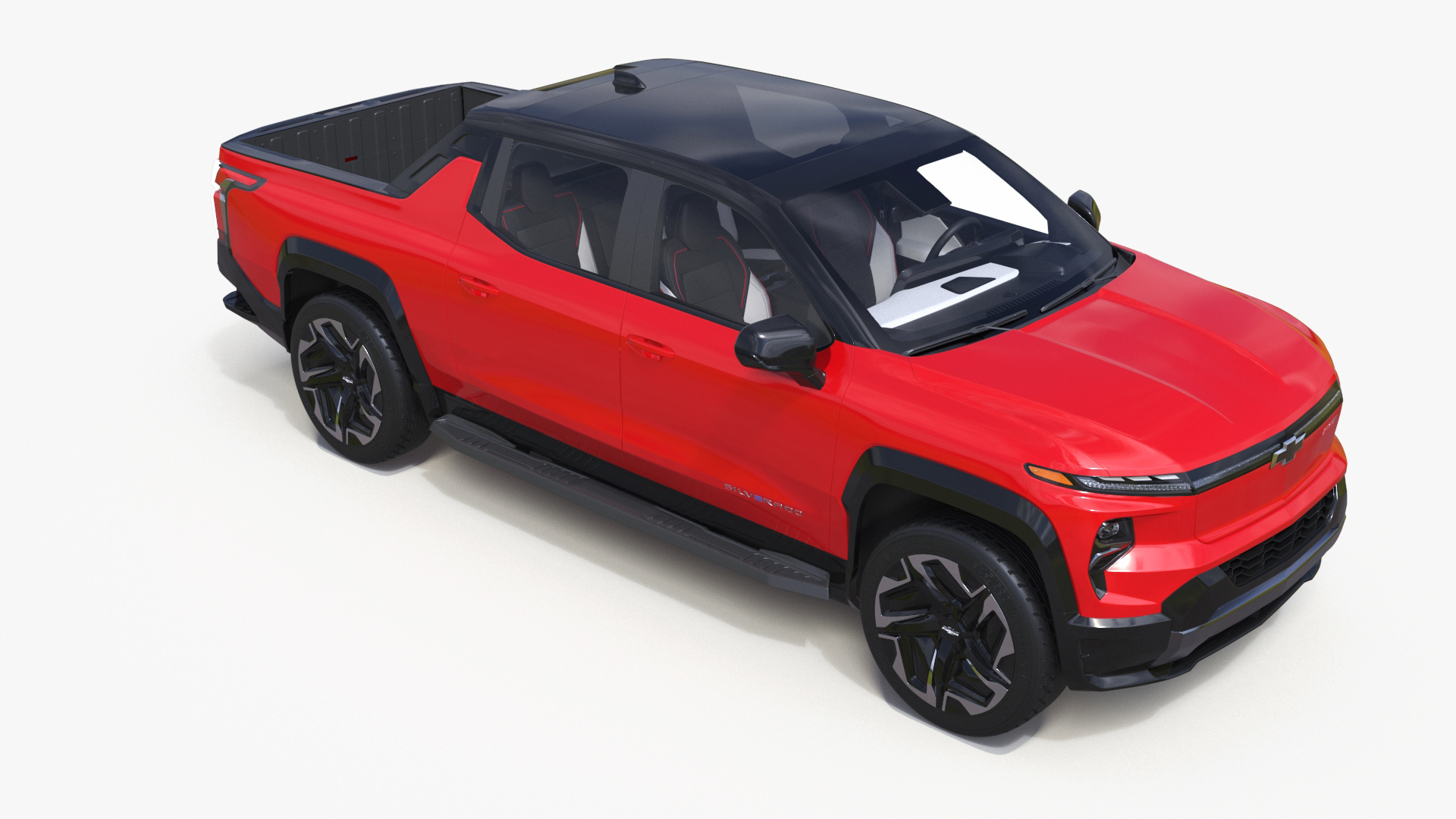 3D Chevrolet Silverado EV 2024 Red Rigged - TurboSquid 2365043