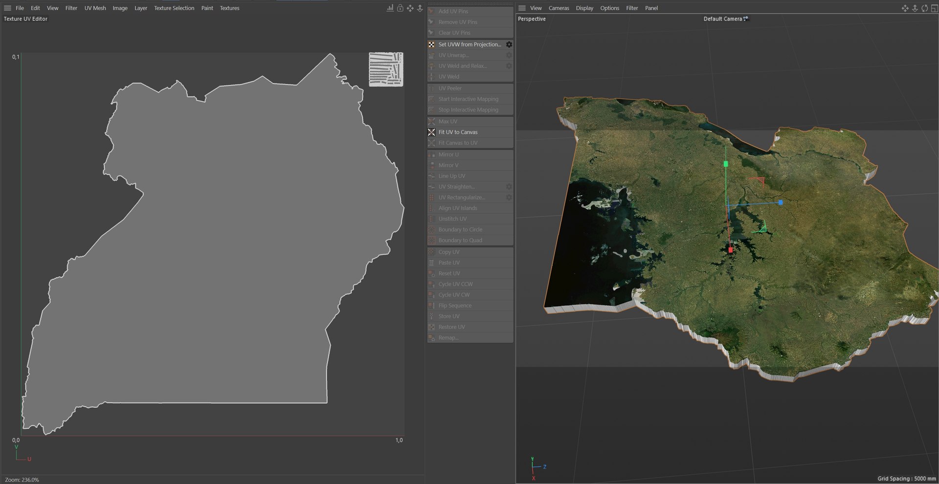 3D Model Uganda Terrain Map - TurboSquid 2337623