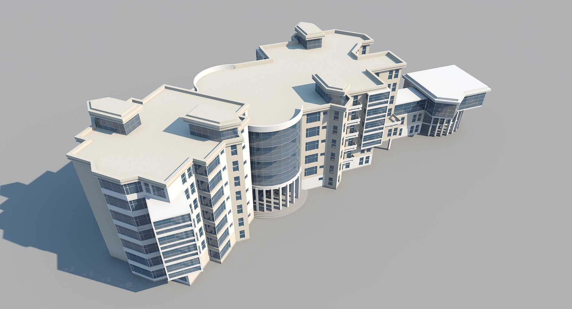 3D Hotel Building Model - TurboSquid 1431138