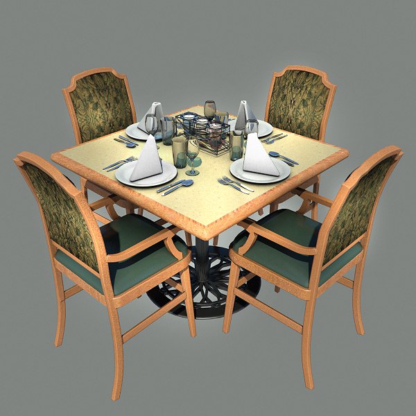 3d dining model