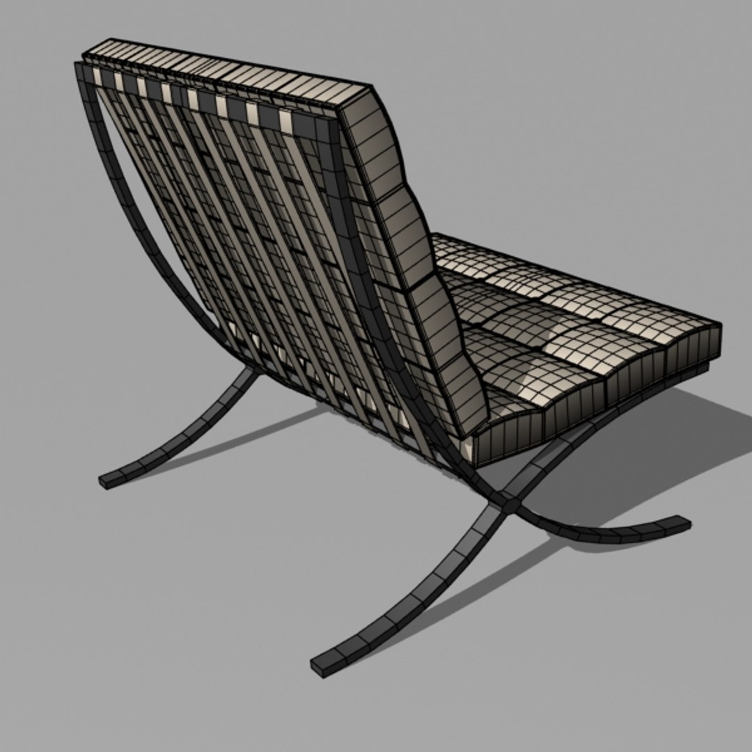 3d Barcelona Chair Model