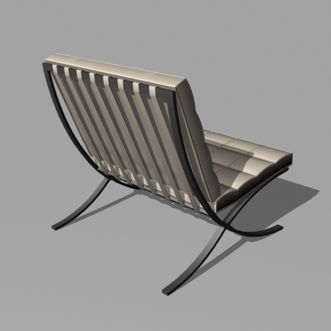 3d Barcelona Chair Model