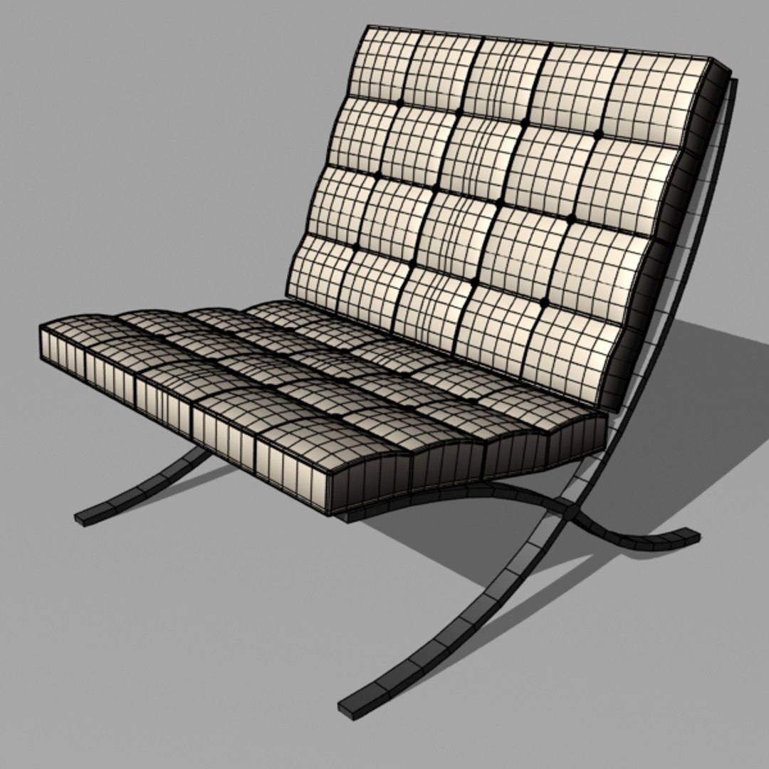 3d Barcelona Chair Model