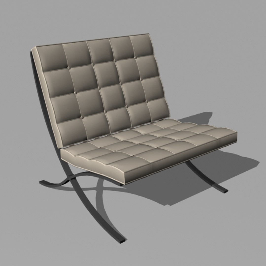 3d Barcelona Chair Model
