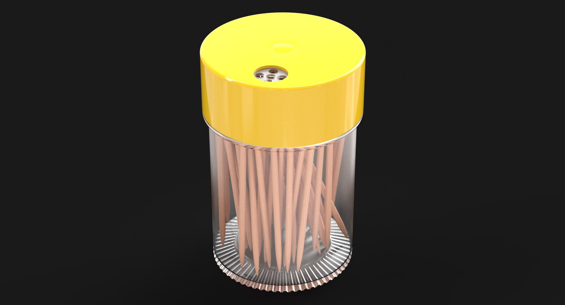 3D model realistic toothpick dispenser - TurboSquid 1399980