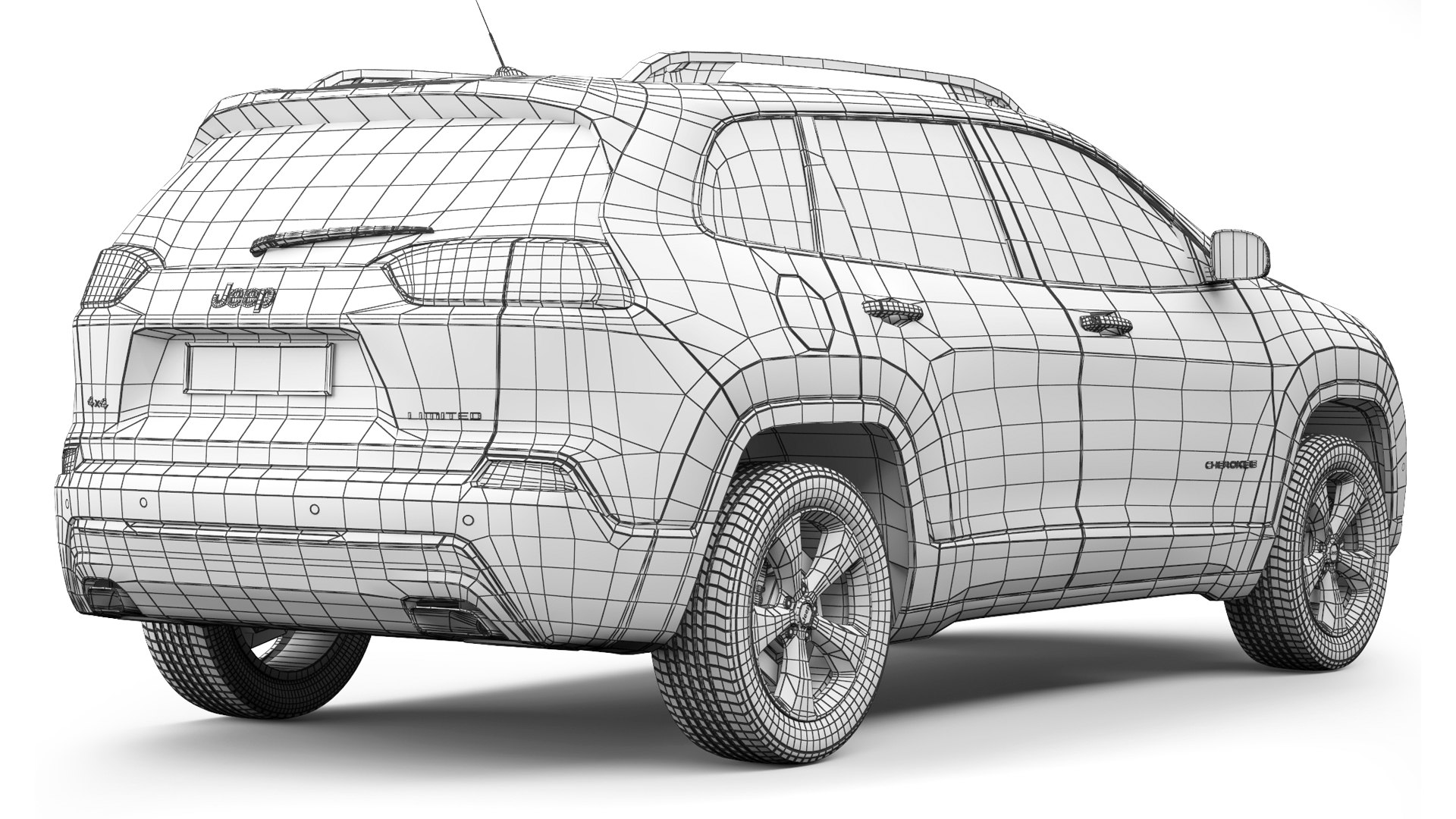 3D Model Jeep Cherokee Limited 2019 - TurboSquid 2341057