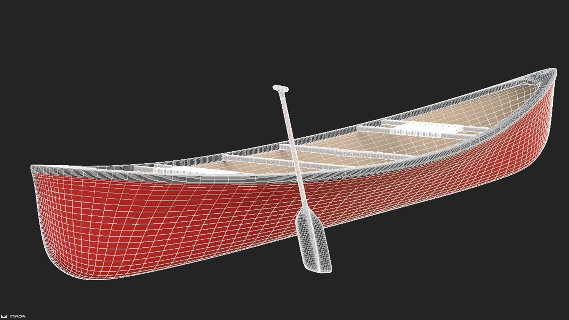 Canoe Boat 3D - TurboSquid 2115794